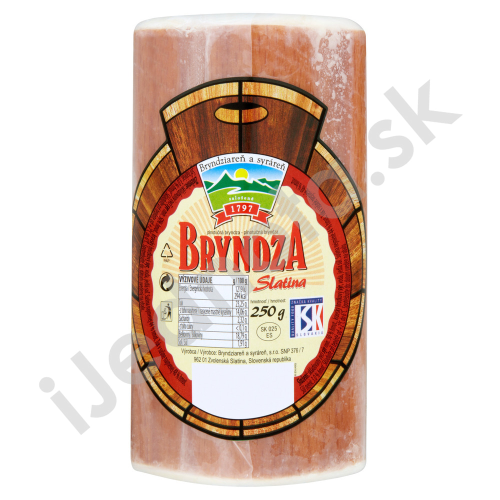 Bryndza Slatina v dýhe 250 g | COOP Jednota LC Sever - veľkoobchod