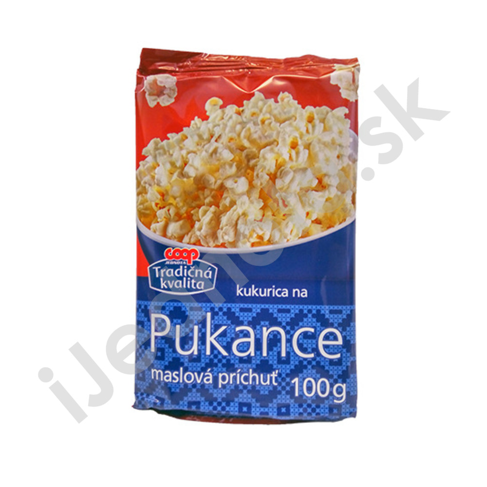 Kukurica na Pukance maslová príchuť COOP 100 g | COOP Jednota LC Sever ...