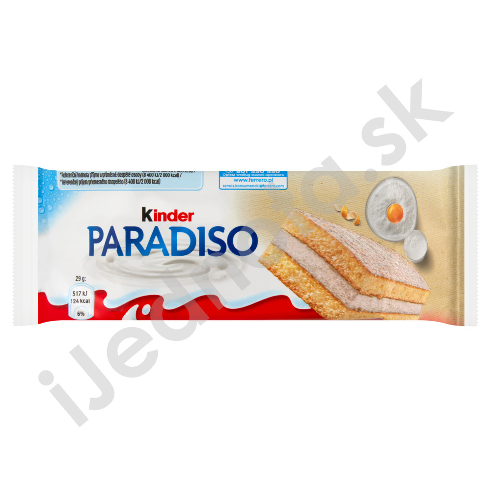 Kinder Paradiso 29 g | COOP Jednota LC Sever - veľkoobchod