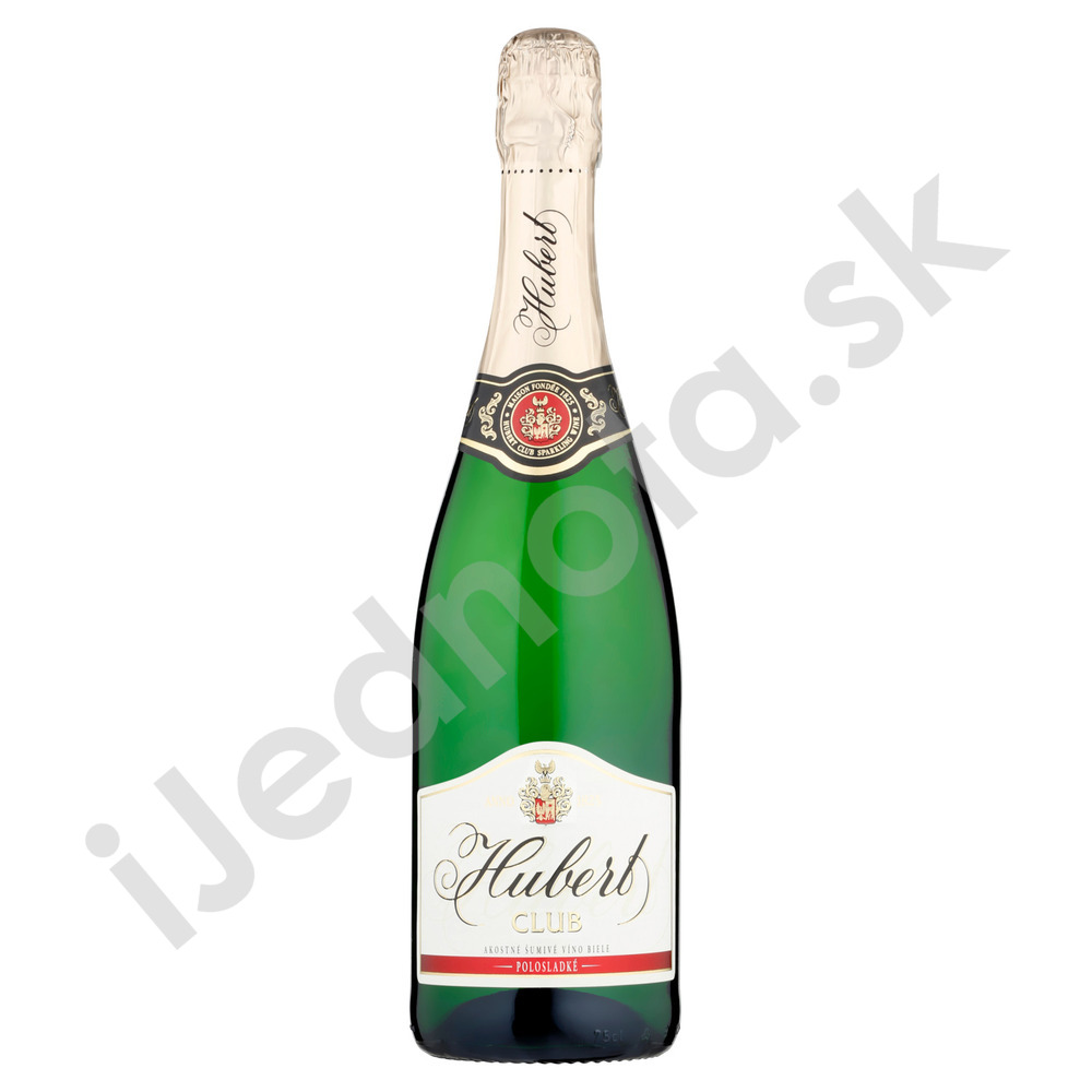 Hubert Club Akostné šumivé víno biele polosladké 0,75 l | COOP Jednota ...