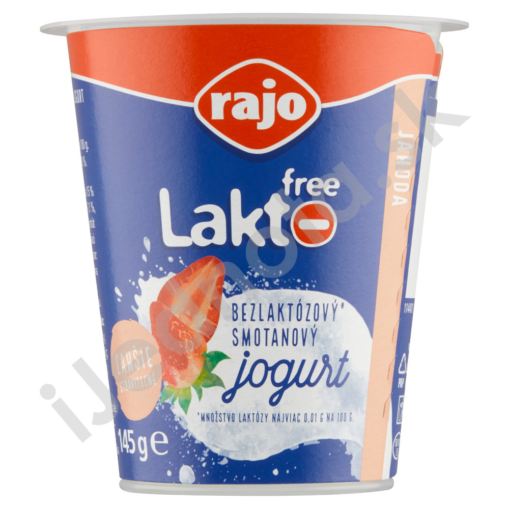 Rajo Lakto Free Smotanový jogurt jahoda 145 g | COOP Jednota LC Sever ...