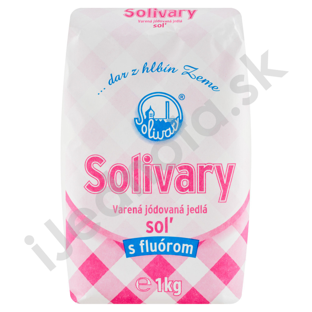 Solivary Varená jódovaná jedlá soľ s fluórom 1 kg | COOP Jednota LC ...