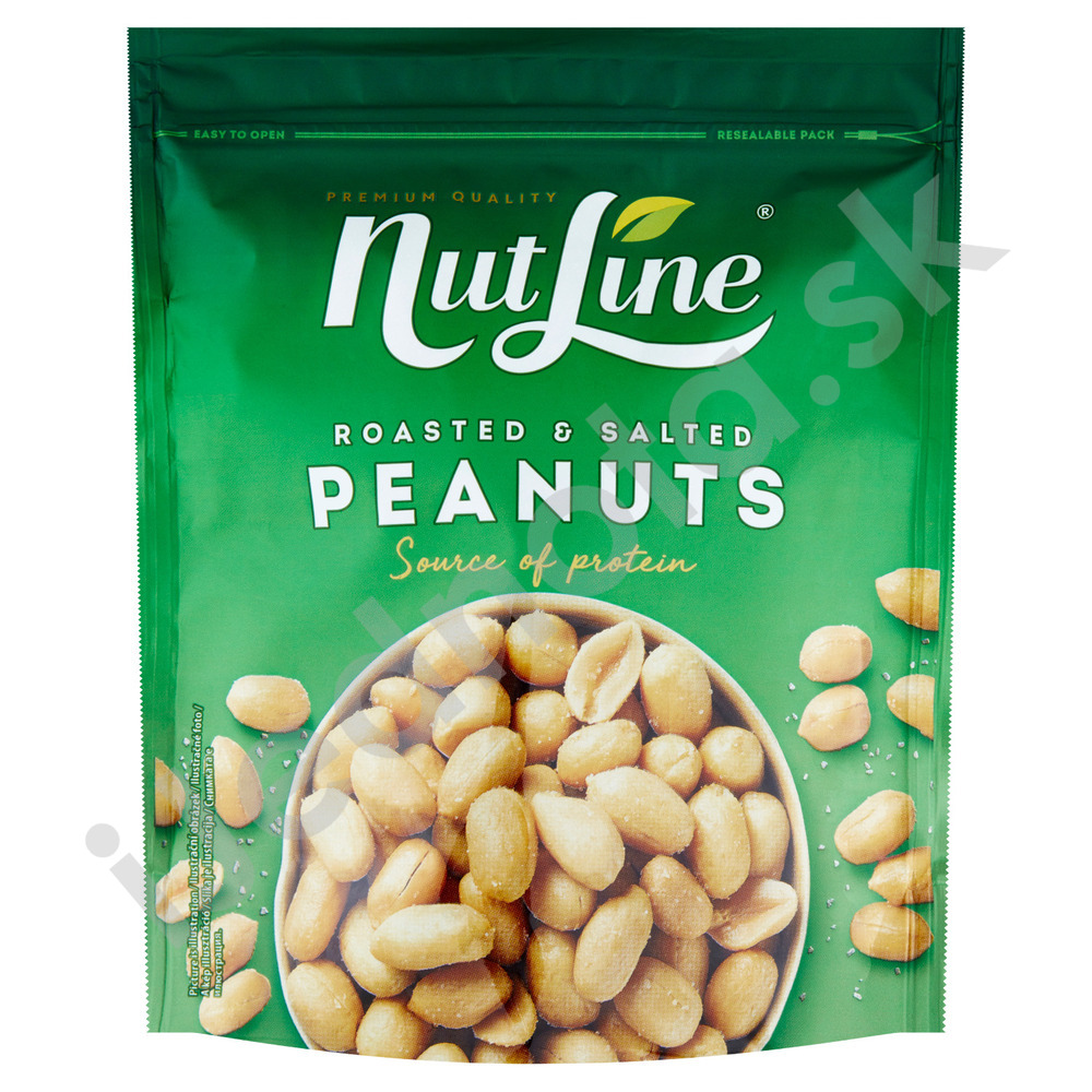 Nutline Pražené solené arašidy 200 g | COOP Jednota LC Sever - veľkoobchod