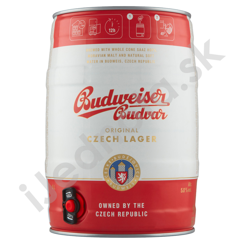 Budweiser Budvar Original pivo svetlý ležiak 5 l | COOP Jednota LC ...