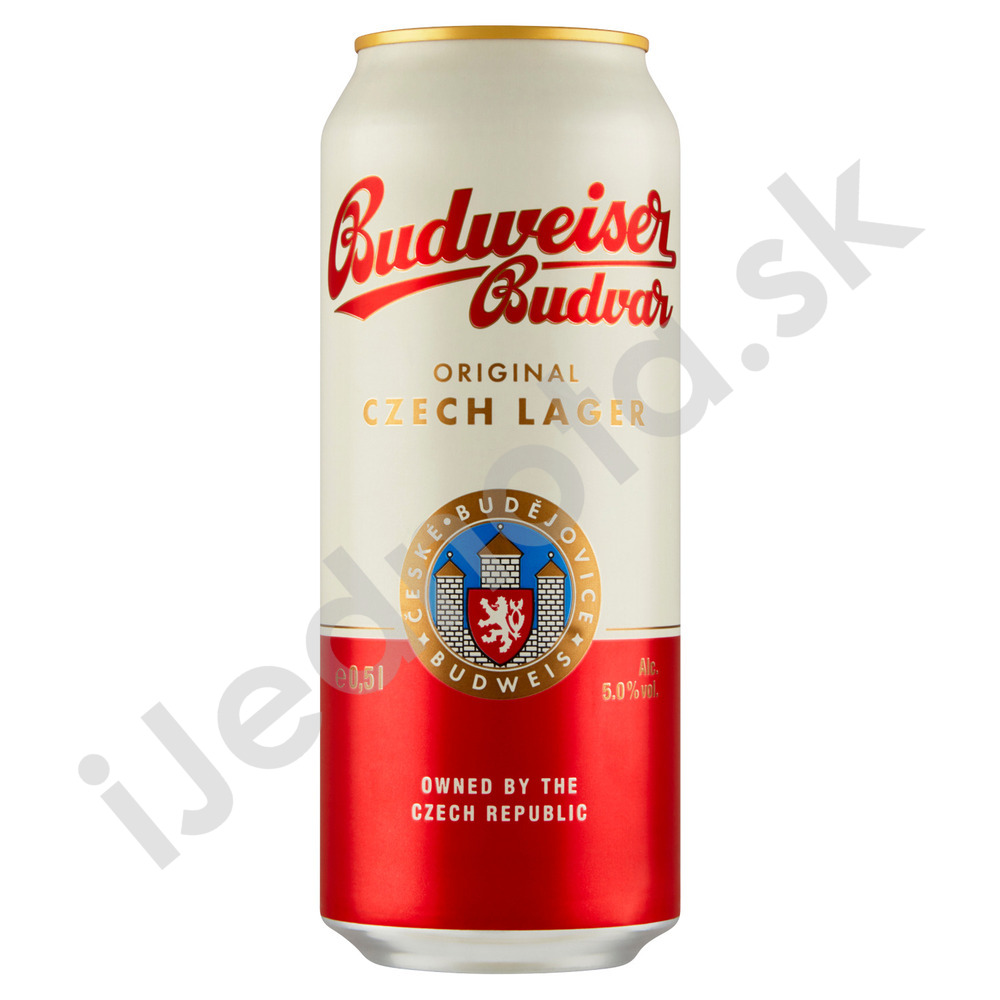 Budweiser Budvar Original pivo svetlý ležiak 0,5 l | COOP Jednota LC ...