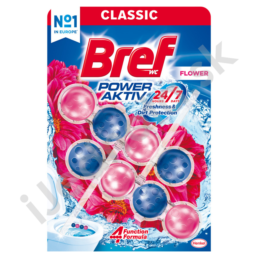 Bref Power Aktiv Flower tuhý WC blok 2 x 50 g | COOP Jednota LC Sever ...