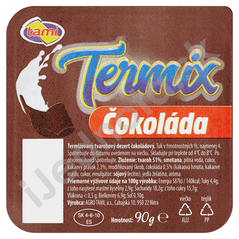 Tami Termix čokoláda 90 g | COOP Jednota LC Sever - veľkoobchod