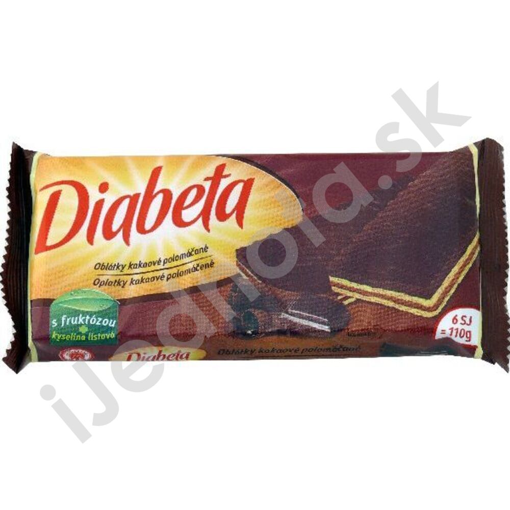 Diabeta oblátka s kakaovou náplňou polomáčaná 110 g | COOP Jednota LC ...